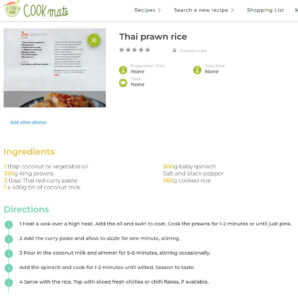 Import a recipe from photos - Cookmate