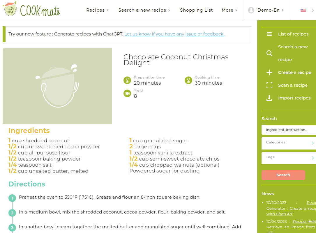 Cook with ChatGPT - Cookmate